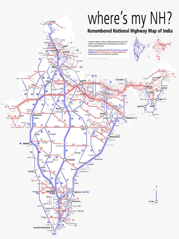 Largest National Highways of India and connecting states - MindStick ...